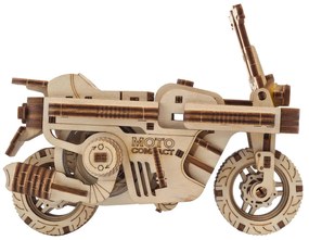 Ugears 3D dřevěné mechanické puzzle Skládací skútr