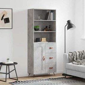 vidaXL Skříň highboard 69,5 x 34 x 180 cm kompozitní dřevo [3189995] Barva: Betonová šedá