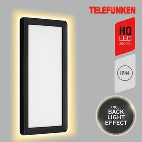 Telefunken 313605TF - LED Venkovní nástěnné svítidlo LED/16W/230V IP44 černá
