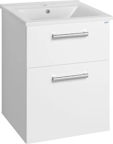 Aqualine Aqualine, VEGA umyvadlová skříňka 50cm, 2xzásuvka, bílá, VG053
