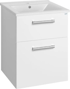 Aqualine Aqualine, VEGA umyvadlová skříňka 50cm, 2xzásuvka, bílá, VG053