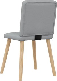 Jídelní židle 6 ks světle šedé textil 3315438