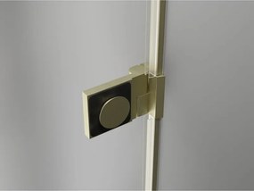 Mexen Lunar-B sprchové dveře otočné levé 85 cm, transparentní, zlaté kartáčované - 832-085-000-55-00-L
