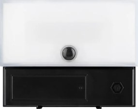 Exteriérové ​​solární nástěnné LED svítidlo Fuji, 1x LED 8w, černá, pohybový senzor