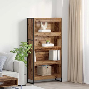 Knihovna 80 x 30 x 155 cm Kompozitní dřevo Staré dřevo 3403008