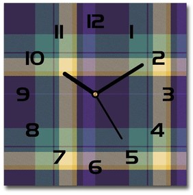 Wallmuralia Skleněné hodiny čtverec Mříž textura 30x30 cm