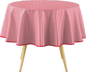 Kulatý ubrus MINI VICHY, Ø 160 cm, kostka