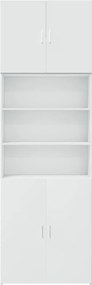 Skříň highboard bílá 80 x 42,5 x 249 cm kompozitní dřevo 3281357
