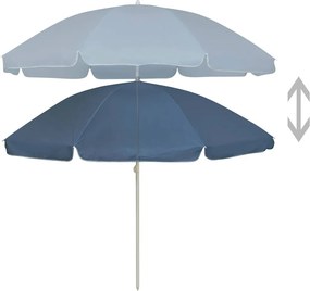 Plážový slunečník modrý 240 cm 314704