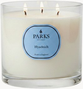 Ručně vyrobená vonná svíčka se třemi knoty Vintage Aromatherapy (hyacint, zelené květiny a bílé pižmo)