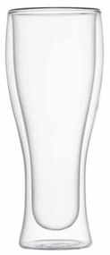 Sada 2 kusů dvoustěnných sklěněných sklenic 400ml pivní sklo BRANDANI