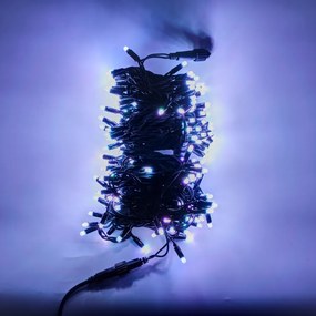 Easy Fix RGB LED světelný řetěz, 20 m, venkovní, 200 diod, černý kabel, IP67