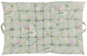 Zelená matrace s květy Aix Quilt Wild Flowers - 60*100 cm