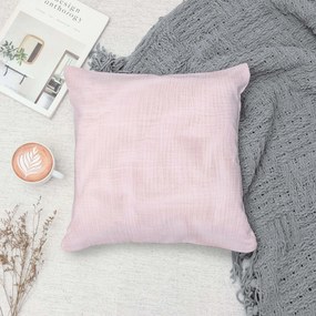 Mušelínový povlak na polštářek Rose blush Velikost: atypický 50 x 60