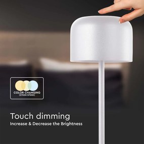 LED Solution Bílá LED stolní nabíjecí lampa 210mm 1,5W IP54 10449