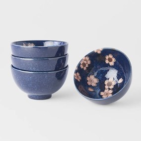 Made in Japan (MIJ) Set Misek Navy with Pink Sakura 4 x 200 ml