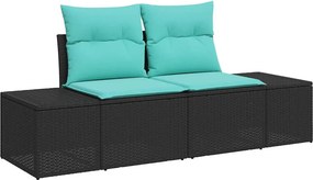 Set pohovek 5 ks Černá polyratan 3346936