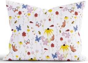 MK Lůžkoviny Bavlněný povlak na polštář Renforcé 70 x 90 cm - Motýlci