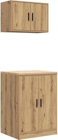 Garážové skříně 2 ks dub artisan kompozitní dřevo 3328313