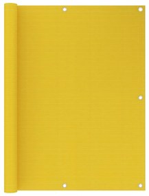 Balkónová zástěna žlutá 120 x 400 cm HDPE - Default Title