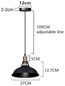 RETRO lights TANDES M svítidlo stropní A01-0049