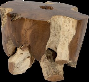 FaKOPA Masivní stolek orientální styl,  vyrobeno z kořene teaku Phoebe