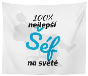 Sablio Deka 100% nejlepší šéf na světě: 150x120 cm