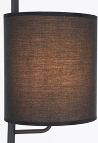 Černá kovová stojací lampa (výška 176 cm) Yama – Nova Luce