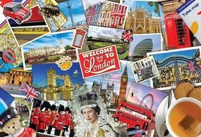 EUROGRAPHICS Puzzle v plechové krabičce Londýnský autobus / 550 dílků