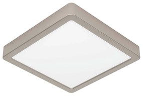 EGLO LED stropní stmívatelné osvětlení FUEVA 5, 17W, teplá bílá, 21x21cm, hranaté, stříbrné 900594