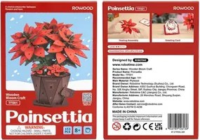 RoboTime 3D dřevěná skládačka Vánoční hvězda / 153 dílků / od 8 let