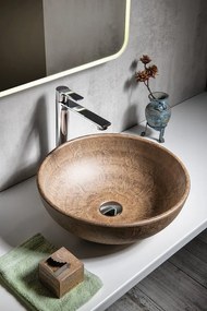 Sapho, PRIORI keramické umyvadlo, průměr 41cm, barva hnědá, PI010