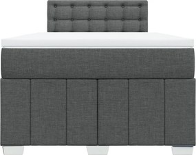 Box spring postel s matrací tmavě šedá 120x200 cm textil 3289350