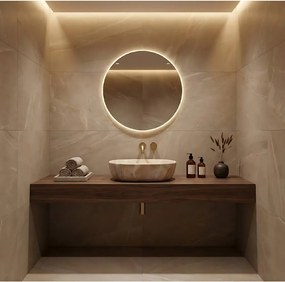 Rea Amelia, umyvadlo na desku 480x345x135 mm, imitace kamene Savana Matt, REA-U3000