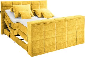 XXXLutz POSTEL BOXSPRING, 180/200 cm, žlutá Carryhome - Manželské postele - 002220044909