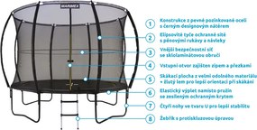Marimex Comfort 366 cm + ochranná síť + schůdky