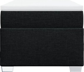 Box spring postel s matrací černá 90x190 cm textil 3285097