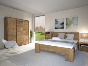 Montana ložnice Zvolte provedení: Dub truflový (šedý dub sonoma), Zvolte rozměr postele: 160x200 cm