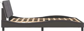 Rám postele bez matrace Zadar šedý 120x200 cm umělá kůže 3208173