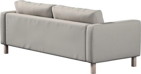 Potah na pohovku IKEA Karlstad, 3-místná, rozkládací barva šedá látka pletený vzor