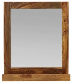 Indický nábytek - Zrcadlo Amba 70x80 z indického masivu palisandr Natural
