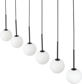 TK Lighting Černý závěsný lustr Martin pro žárovku 6x G9 TK4504