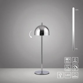 Schöner Wohnen 19244-17 - LED Stm. stolní lampa BELLIS LED/2,5W/5V IP54 chrom