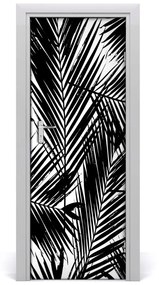 Samolepící fototapeta na dveře listy palmy 95x205 cm