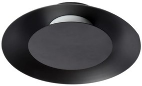 LUCIDE LED svítidlo FOSKO Black 6W/480Lm/2700K, průměr 22cm