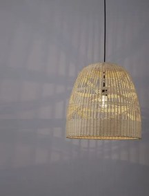 Nova Luce Závěsné svítidlo MARLO přírodní ratan, 46cm, E27 1x12W