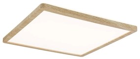 Paulmann 71030 Atria Shine, stropní svítidlo s korónou, 16W LED 3000K, 29,3x29,3cm, dřevěný vzhled, IP44