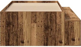 Rám postele se dveřmi Staré dřevo 80 x 200 cm Kompozitní dřevo 3335203