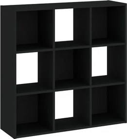 Regál Sinde 3x3, černá