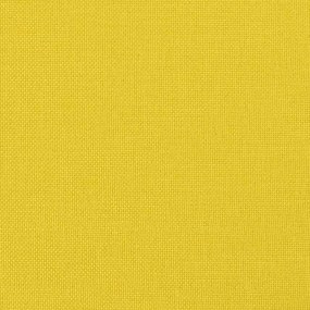 2dílná sedací souprava s polštáři světle žlutá textil 3201823